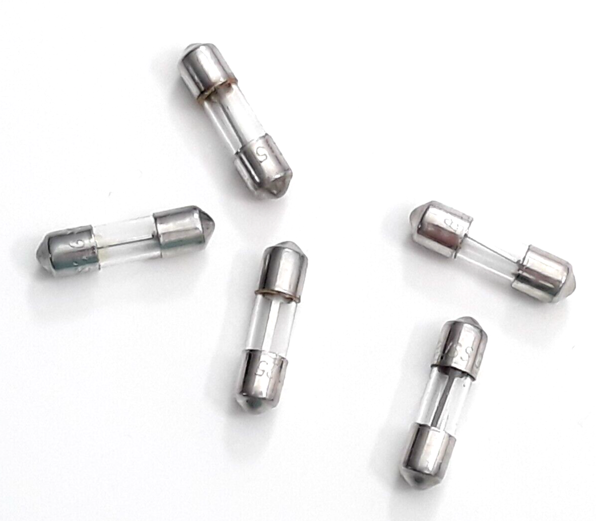 LOT OF 5 EACH GBC-25 GBC25 BUSS BUSSMANN GLASS FUSES | eBay