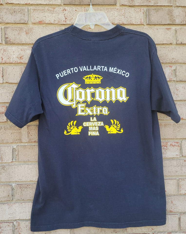 Corona Extra - Puerto Vallarta Mexico - Size M - Black/Gold | eBay