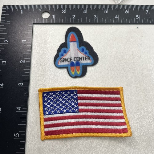 USA FLAG Patch + NASA Space Shuttle Printed Felt 23A3 | eBay
