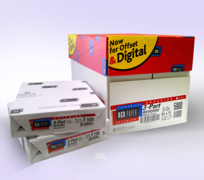 NCR Paper Brand 3-part REVERSE Carbonless Paper - 1 CASE 5010 sheets | eBay