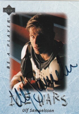 ULF SAMUELSSON 1995-'96 UPPER DECK BE A PLAYER ICE WARS AUTOGRAPH | eBay