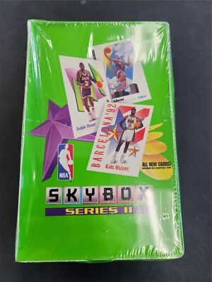 1991-92 Skybox Series 2 NBA Basketball Factory Sealed Box 36 Packs ...