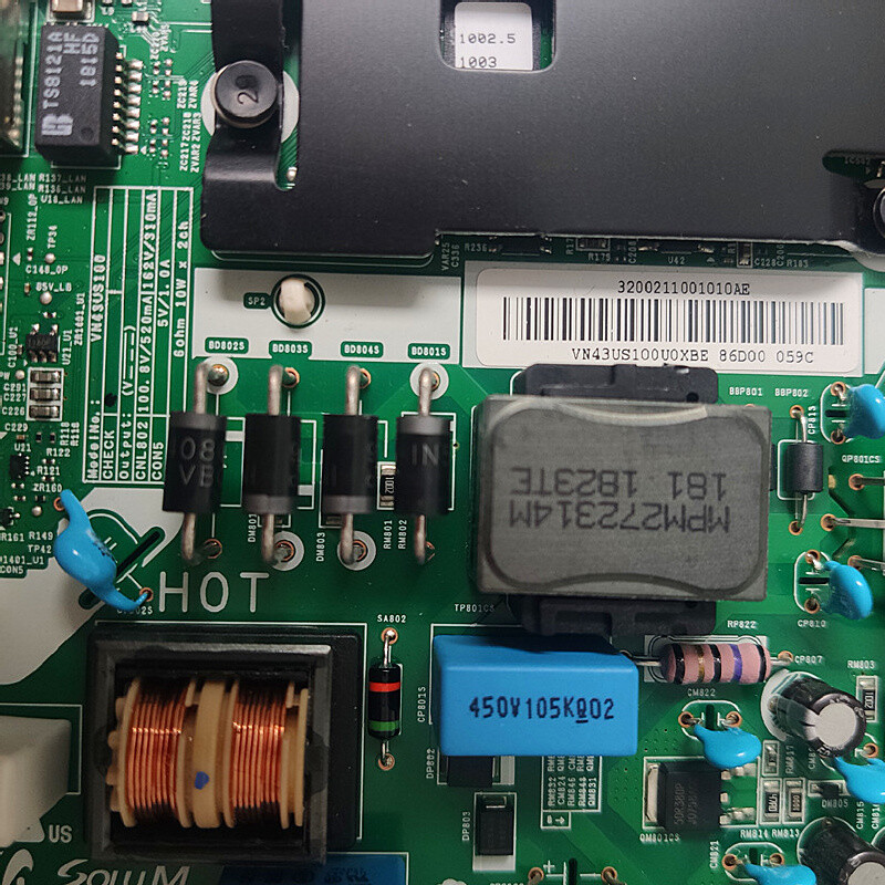 VN43US100U0XBE BN81-17299A Main Board For UN43NU6900F UN43NU6950FXZA ...