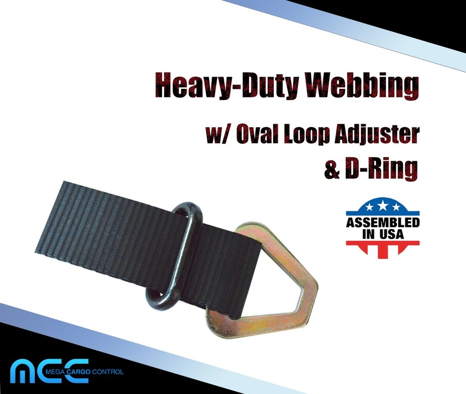 USA 2" x 10' Axle Strap Car Trailer Hauler Ratchet Tie Down Strap w ...