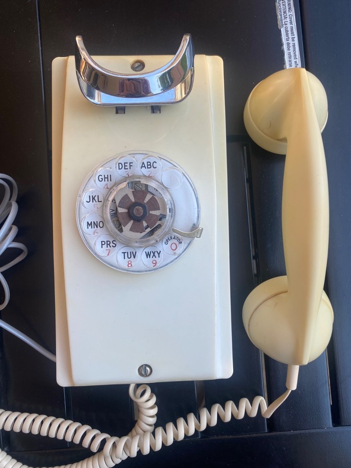 Vintage Old Western Electric Bell Rotary Wall Telephone Phone w/ F1 ...