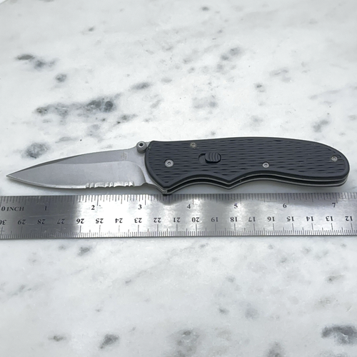Gerber Fast Draw Assisted Opening Folding Knife 3" Stainless Partial ...