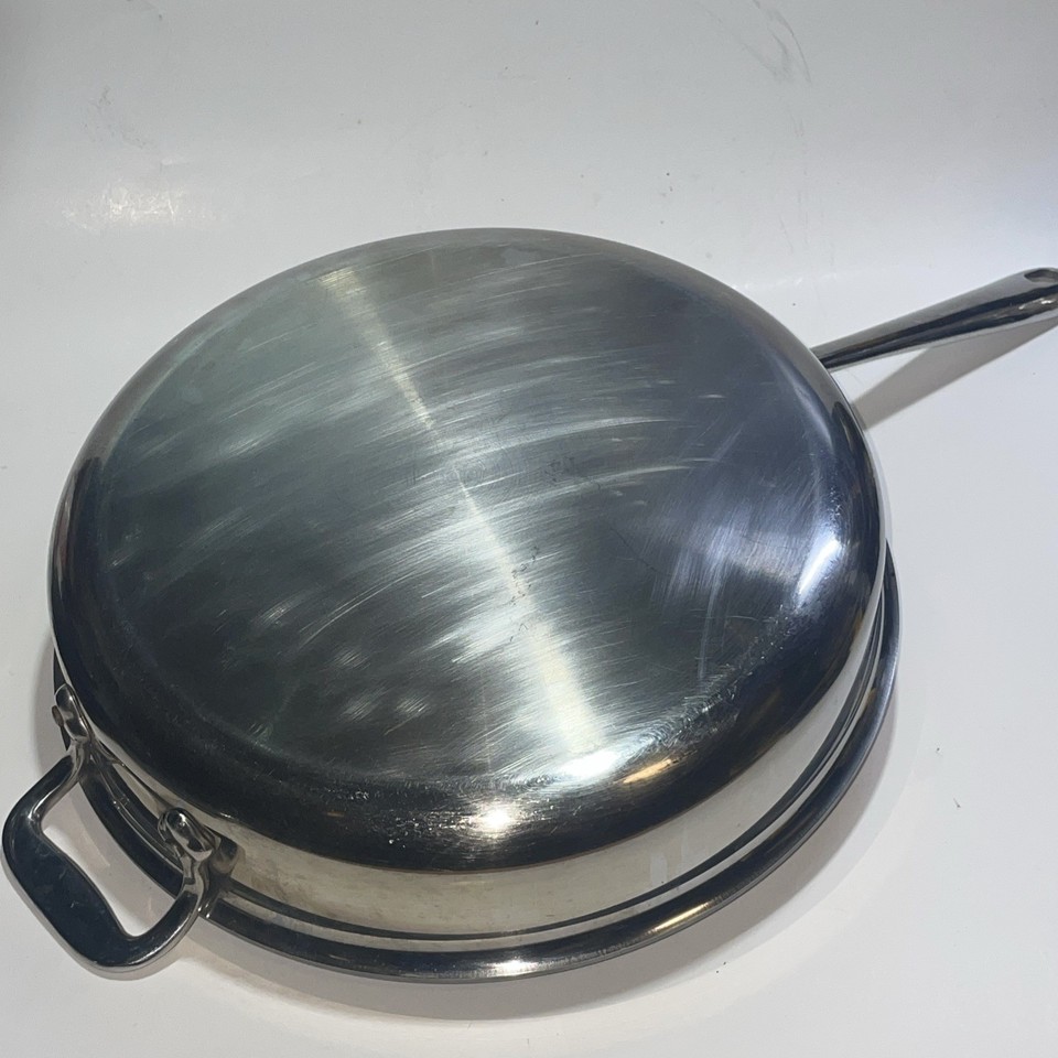 ALL-CLAD Vintage Stainless Steel 11.25” Inch Frying Saute Pan Skillet ...