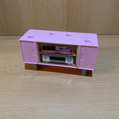 Barbie Mattel Doll Dorm Dollhouse Diorama Entertainment Stand Furniture ...