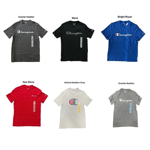Champion Men's Short Sleeve Screen Print Graphic Logo Tee | eBay