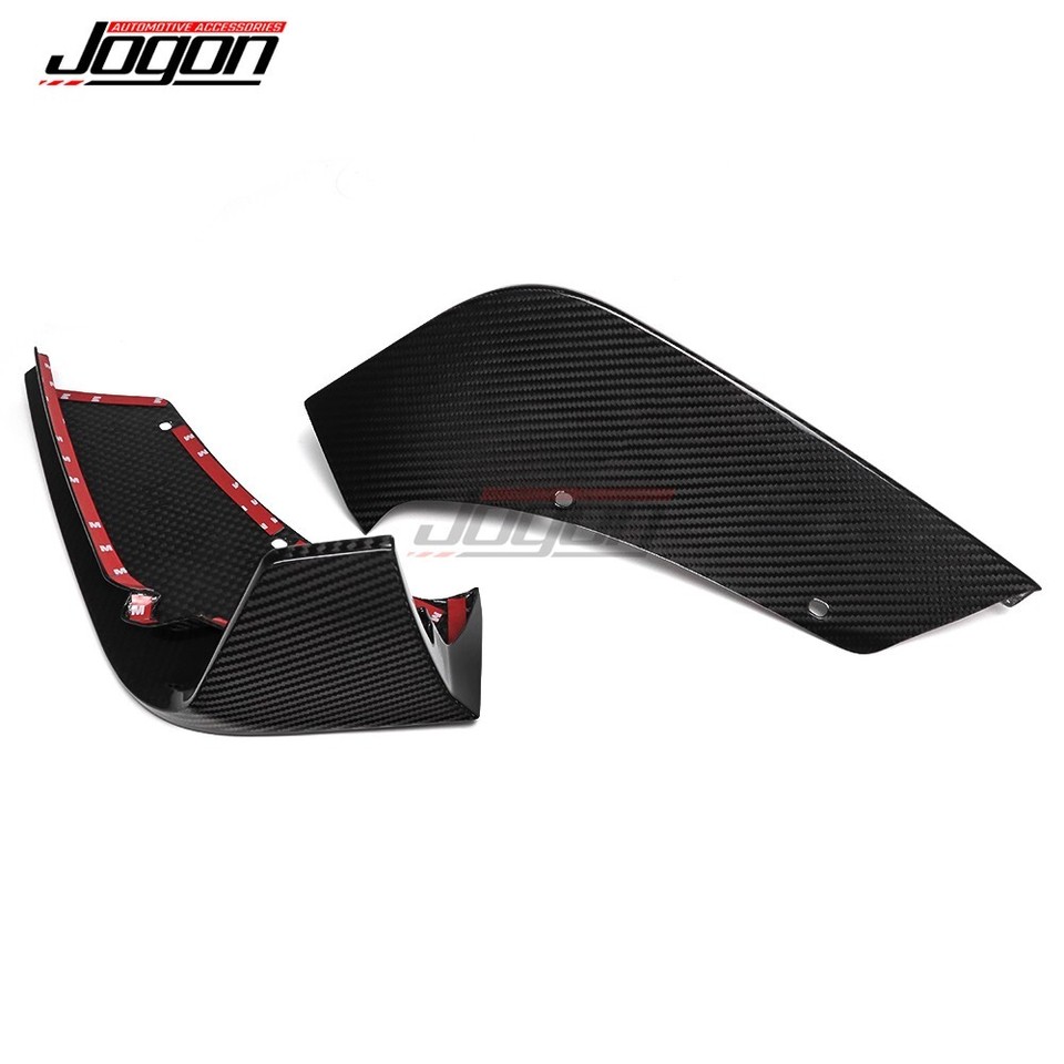 Carbon Rear Bumper Side Splitters Fins Covers For Corvette C8 Z51 ...