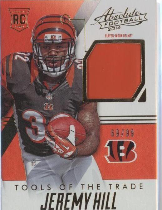 2014 Panini Absolute - Tools of the Trade Helmets Jeremy Hill #JH /99 ...