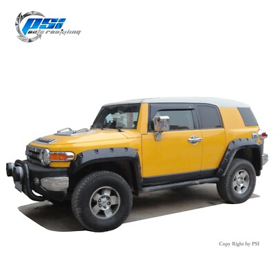 Pocket Bolt Style Fender Flares Paintable Finish Fits Toyota FJ Cruiser ...