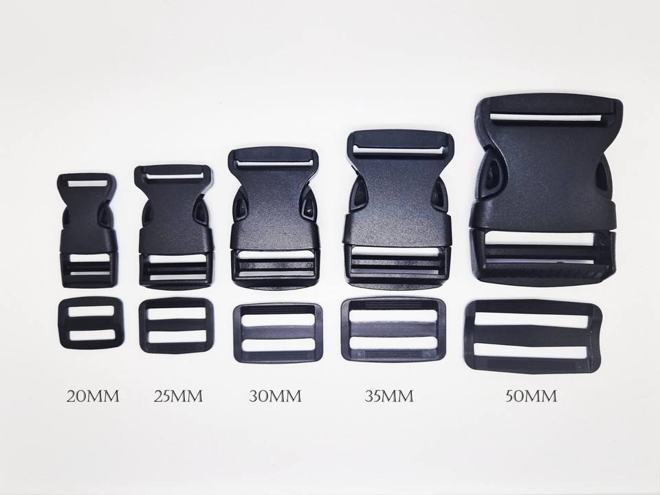 Plastic Adjustable Buckle For Side Release Strap Bags Belts Sliders ...