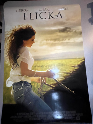 ORIGINAL 2006 FLICKA ALISON LOHMAN Tim McGraw Double Sided 27X40 MOVIE ...