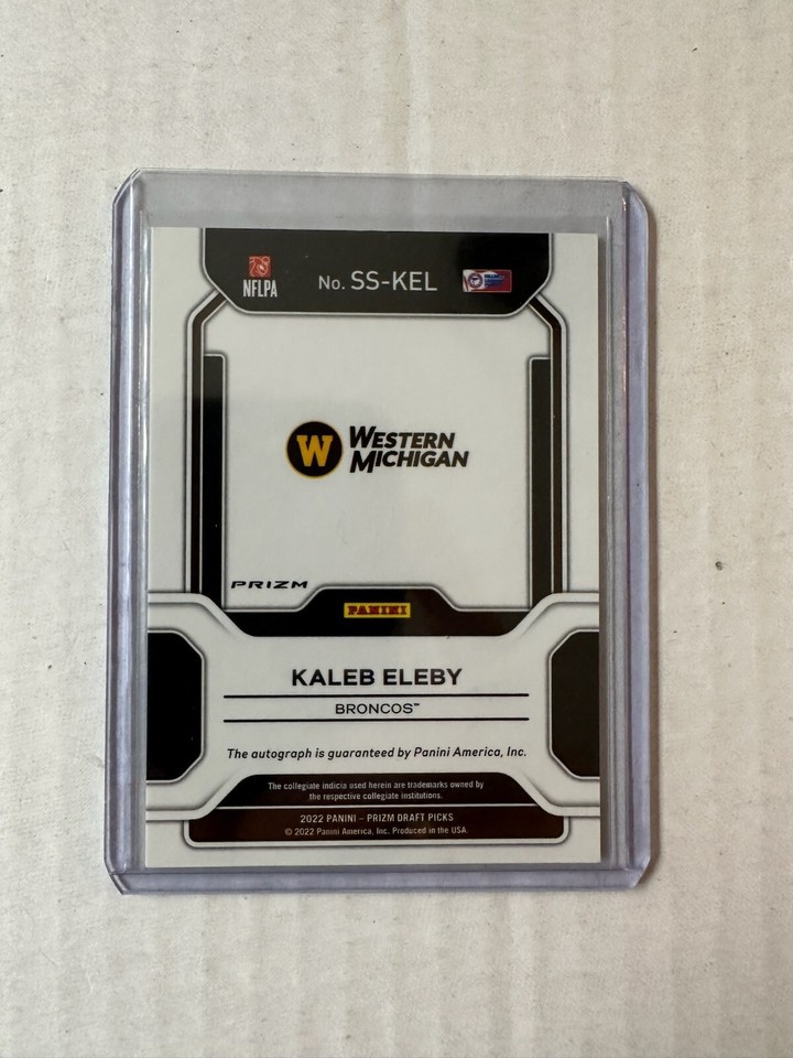 Kaleb Eleby 2022 Prizm Draft Silver Auto Autograph RC | eBay