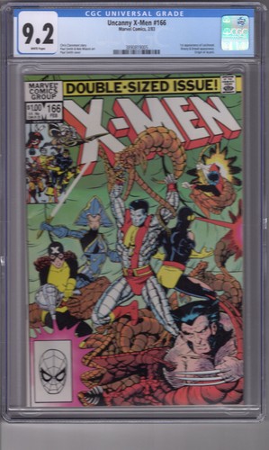 Uncanny X- Men #166 (1983) 9.2 CGC W/P ' 1st App...LOCKHEED' | eBay