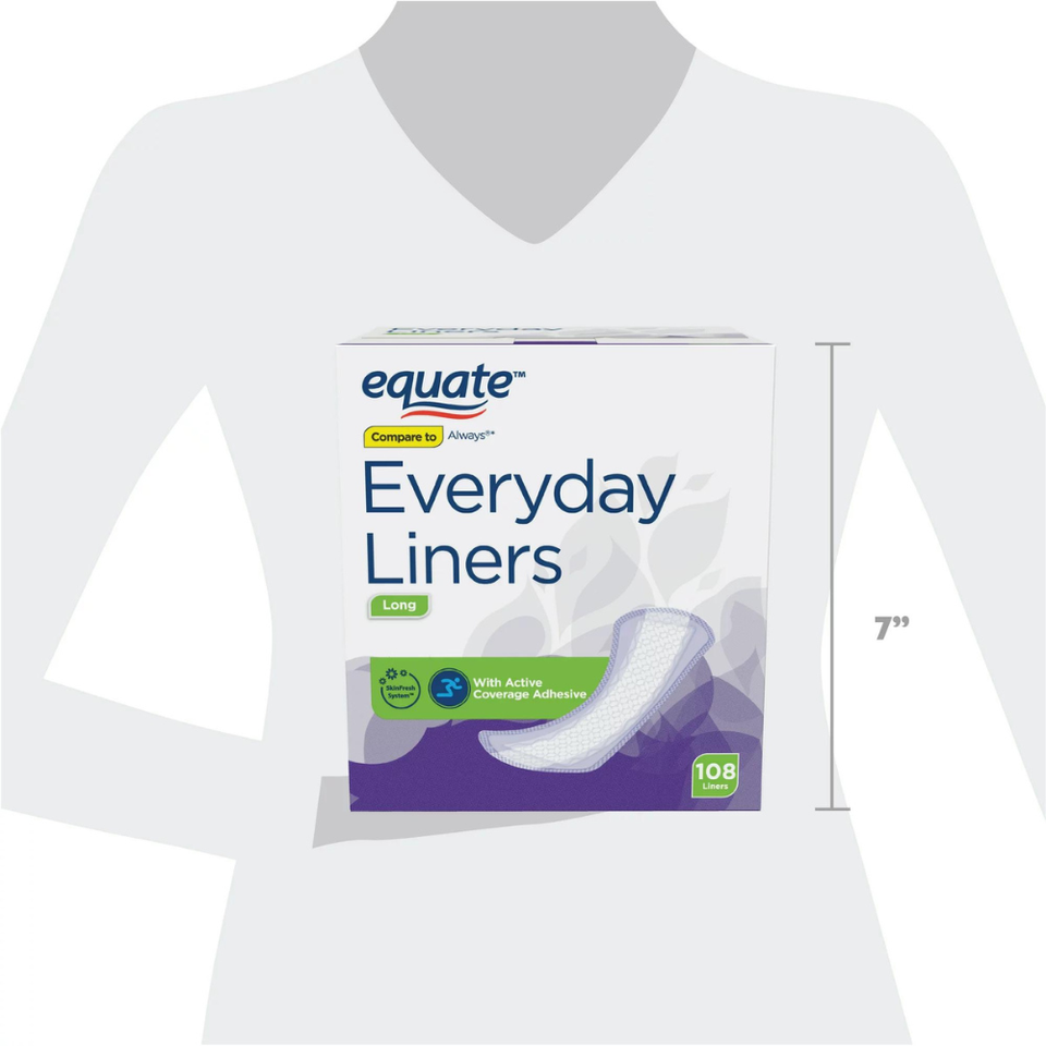 Equate Everyday Liners, Long, Unscented (216 Count) | eBay