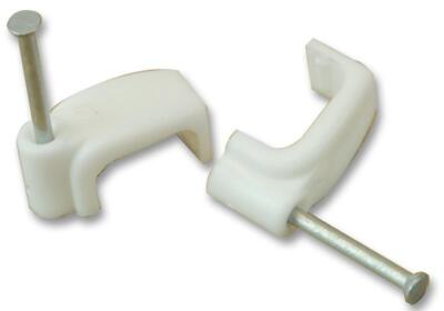 ZZV44160 UNIFIX Câble Clip Double & Terre Blanc 6mm 100/Paquet | eBay