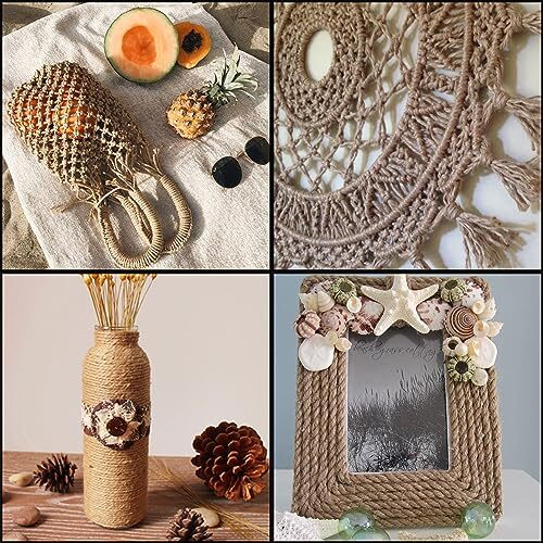 3mm Jute Rope, 656 Feet/200 m Jute Twine, Natural Rope, Heavy DutyJute ...