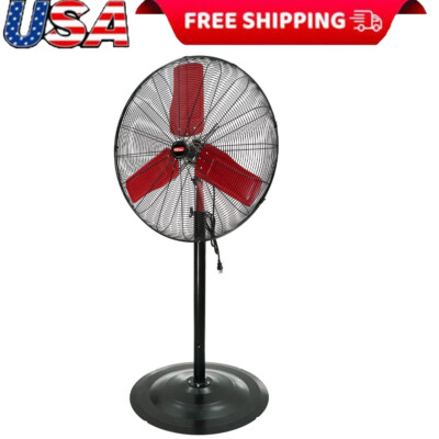 High Velocity Stand Fan W/ Oscillation Commercial Industrial 3-Speed ...