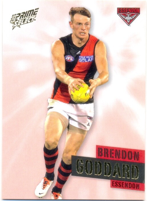 2013 Select AFL Prime Common card 57 - Essendon - Brendon Goddard | eBay