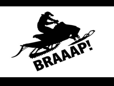 Braap Snow Mobile Sticker 2 Stroke 7” Long | eBay