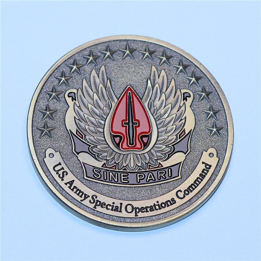 Collectible Challenge Coin Bronze Plated U.S. Army Special Command ...
