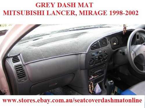 DARK GREY DASH MAT, DASHMAT, DASHBOARD COVER FIT MITSUBISHI LANCER 1998 ...