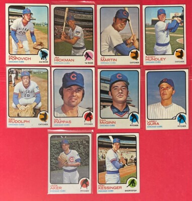 1973 TOPPS BASEBALL CHICAGO CUBS PLAYER'S CARD LOT | eBay