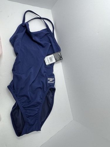 Speedo Endurance one piece swimsuit / navy/ sz 26 nwt Box Damages Suit ...