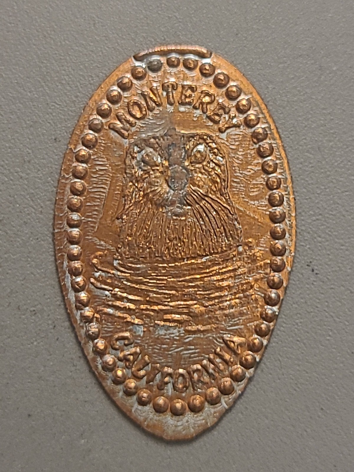 Vintage Monterey California Sea Lion Seal Elongated Smashed Pressed ...