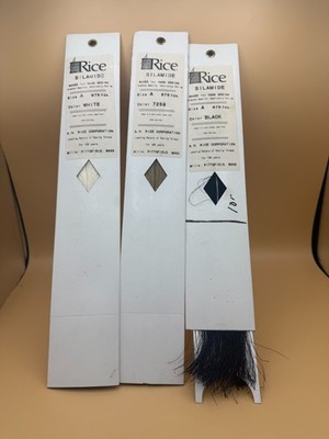 Waxed Silamide Skeins Hand Sewing Thread 675 Yds White & Black Size A ...