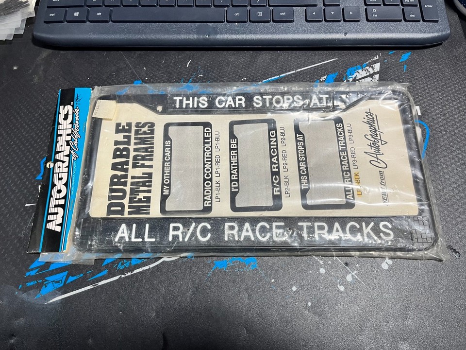 Autographics LP3 RC License Plate Frame RC10 Kyosho Ultima Tamiya TA03 ...