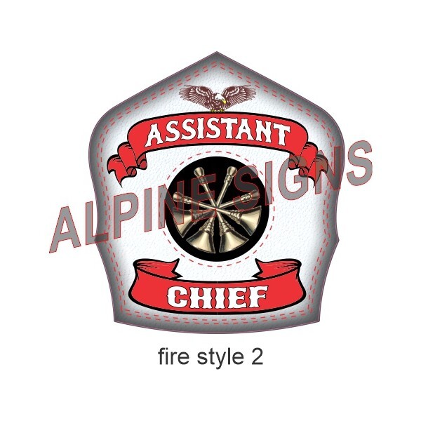 Fire Chief Sticker