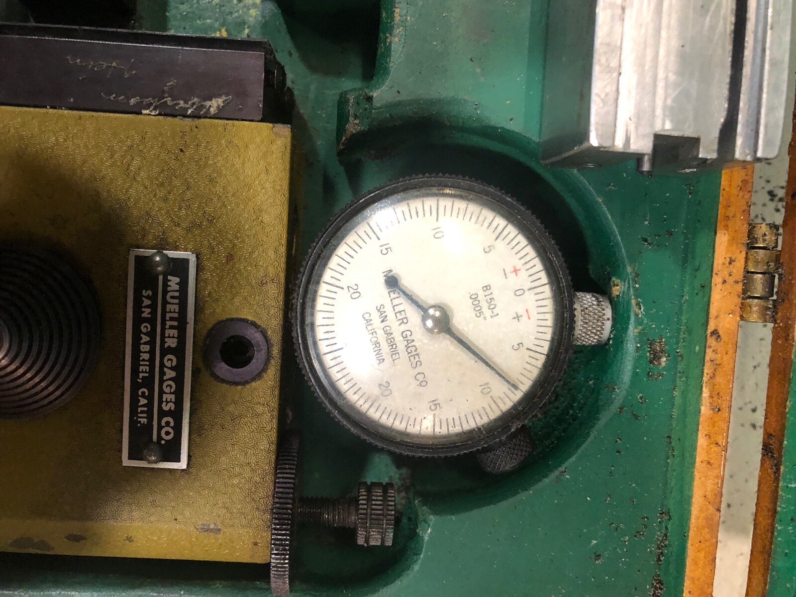 MUELLER GROOVE GAGE INSIDE AND OUTSIDE DIAMETER GAGE .0005" VERY GOOD ...