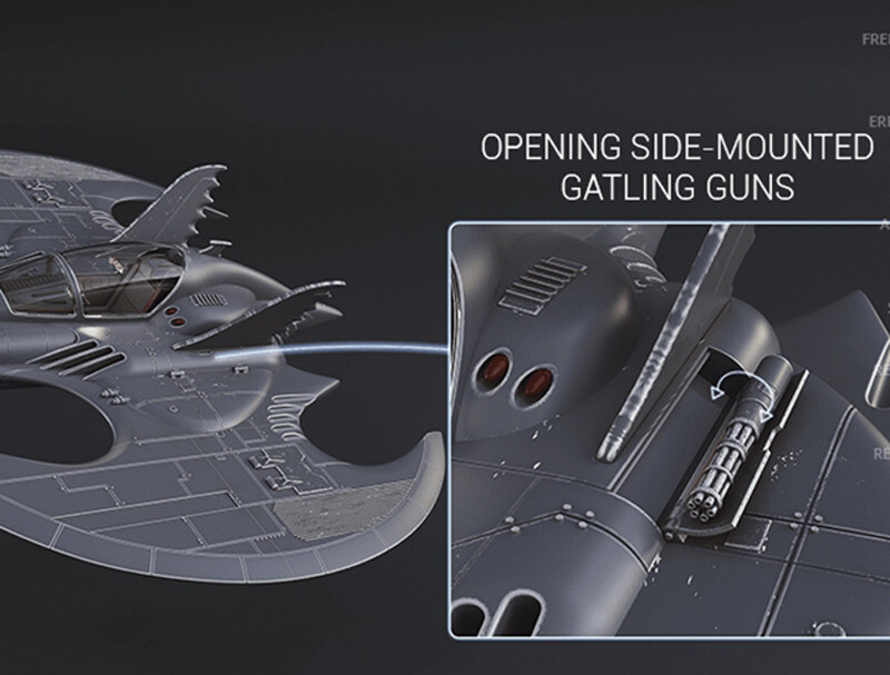 Batwing 1989 3D Printing Garage Kit Figure Model Kit Unpainted ...