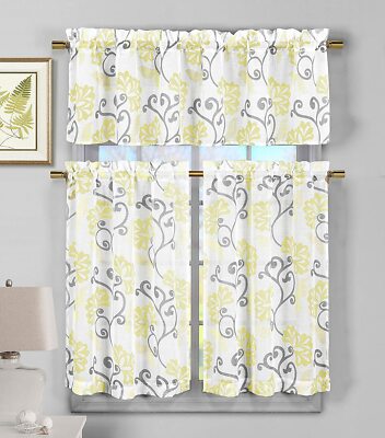Duck River Textiles 2 Piece/1 Piece Rivietta Faux Linen Kitchen Yellow ...