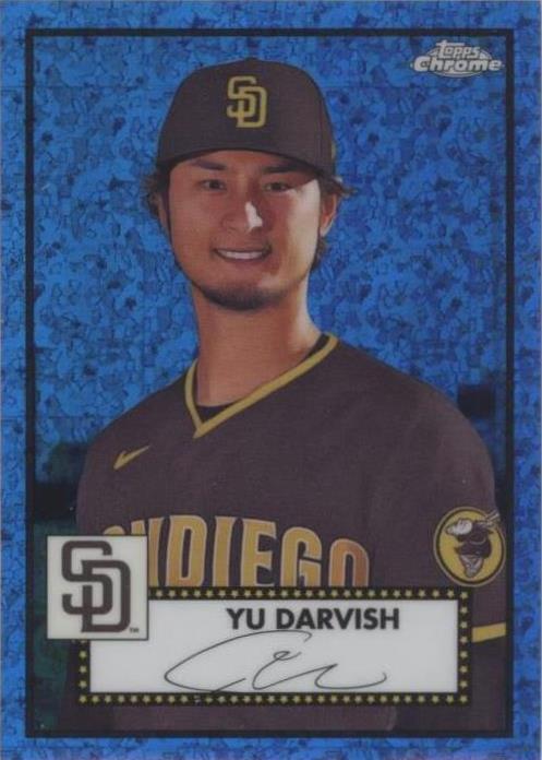 2021 Topps Chrome Platinum Anniversary - Yu Darvish #204 Blue Mini ...