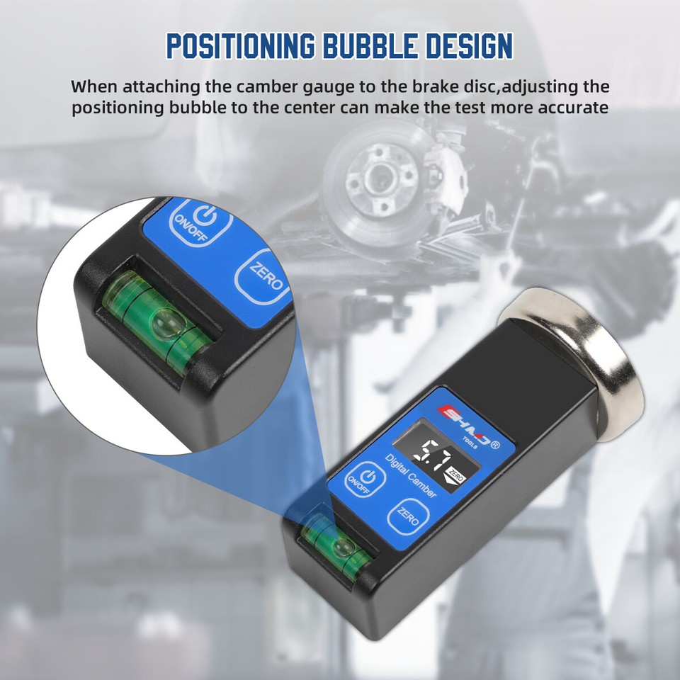 Digital Caster Camber Gauge Car Truck LCD Strut Magnetic Wheel ...