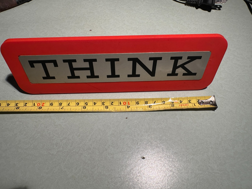 Vintage Mid Century IBM THINK Desk Sign 1960’s | eBay