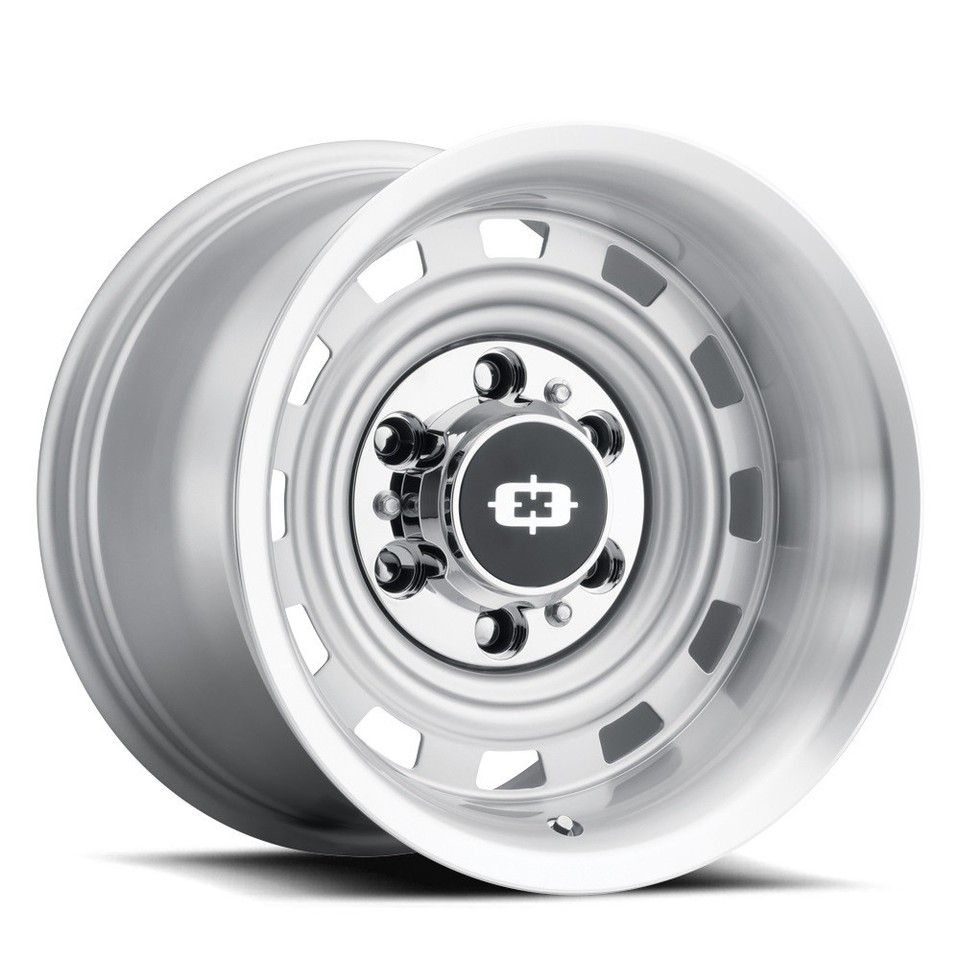 Set 4 15" Vision American Muscle 54 Cheyenne Silver Machined 15x10 ...