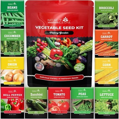11 Heirloom Seeds for Planting Vegetables and Fruits, 4800 11 Variety ...