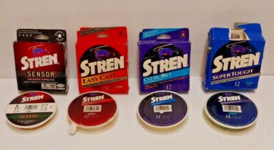 Stren Vintage Fishing Line 4 Pack Assorted 12 & 6 Pound Test Line Open ...