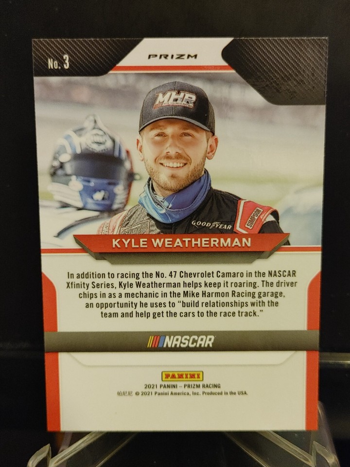 Kyle Weatherman RC 2021 Panini Prizm Racing Red Refractor #3 | eBay