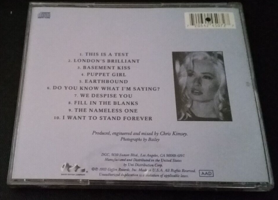 Now Ain't The Time For Your Tears by Wendy James (Transvision Vamp) CD ...