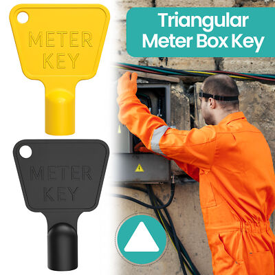 Gas Electric Meter Box Key Service Triangle Utility Key 1/2/4 Pack UK ...