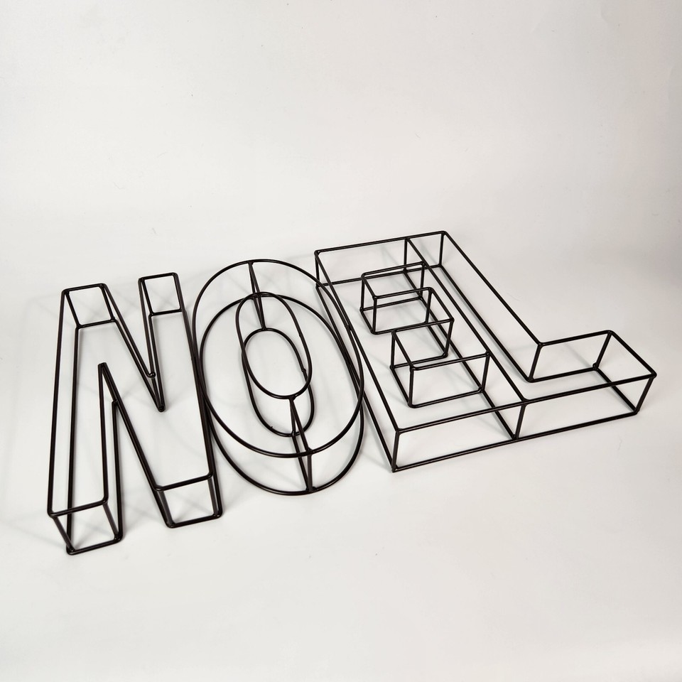 Noel Sign Wire Frame Christmas Decor Modern Christmas Decorations ...
