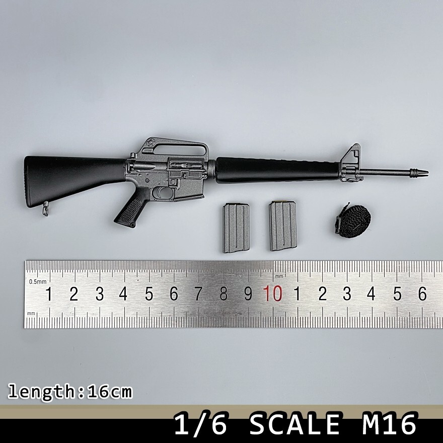 1/6 M16 Gun Rifle Weapon WWII War Toy Army Model For 12" Soldier Figure ...