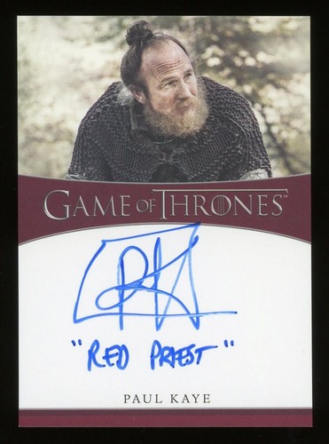Game of Thrones Iron Anniversary Paul Kaye Thoros of Myr RED PRIEST ...