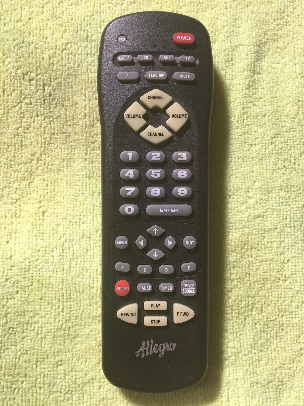 ALLEGRO Remote Control MBC 4030 TV CABLE VCR AUX | eBay